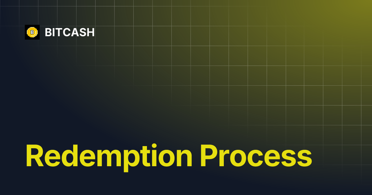 Redemption Process | BITCASH